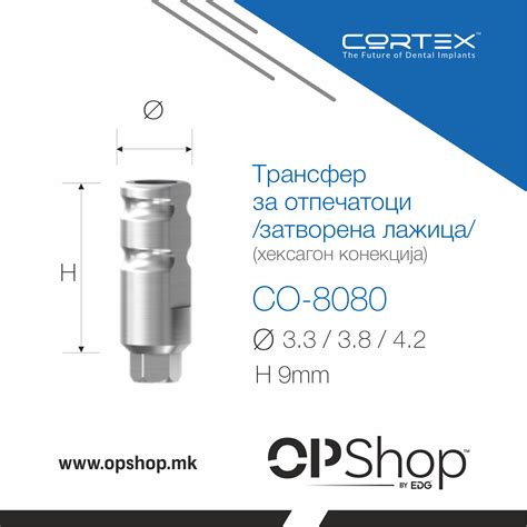 Трансфер за отпечатоци затворена лажица Opshop