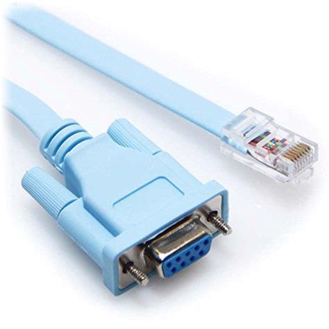 GetUSCart Foot Blue DB Female To RJ Male Rollover Console Cable For Cisco By CableRack