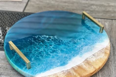 سینی رزینی؛ دکوراسیون مدرن سنتی وزن 250 گرمی مقاوم برابر مواد شوینده آراد برندینگ