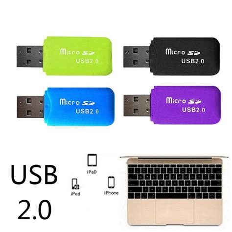 Micro Sim Sd Card Reader Usb 20 Cardreader Tf F Grandado