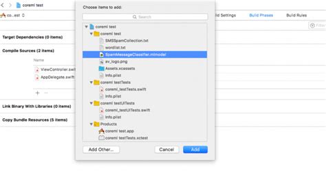 how to build a machine learning model iphone apple coreml