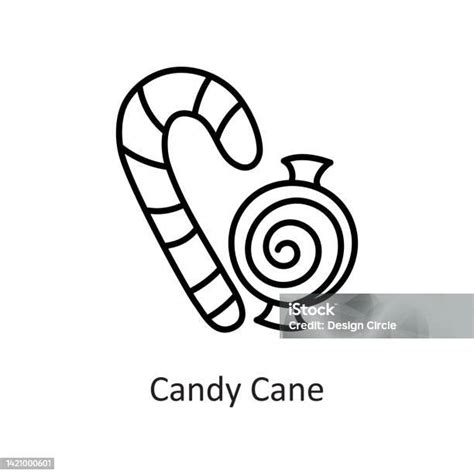 캔디 지팡이 벡터 개요 아이콘 디자인 일러스트레이션 흰색 배경에 할로윈 기호 Eps 10 파일 0명에 대한 스톡 벡터 아트 및 기타 이미지 Istock