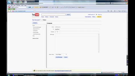 How To Send A Message To Someone On Youtube Youtube