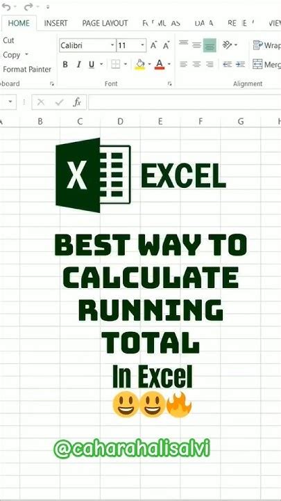 Excel Tip 13 Shortcut Method To Calculate Running Total Exceltips