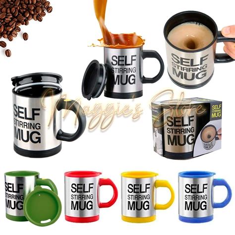 Taza Mezcladora Automática Self Stirring Mug Maggies Belleza y Hogar Perú