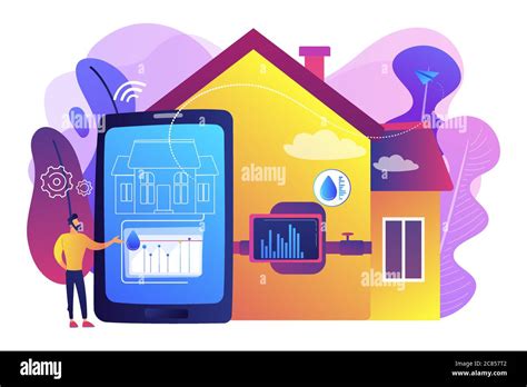 Water Contamination Detection System Concept Vector Illustration Stock Vector Image And Art Alamy