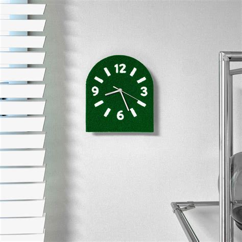 패브릭 시계 Fabric Clock Green 벽걸이탁상 시계 겸용 감도 깊은 취향 셀렉트샵 29cm