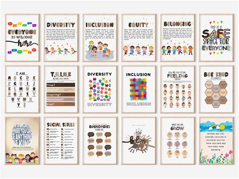 35 Diversity Poster Set Inclusive Posters Inclusive Classroom Poster