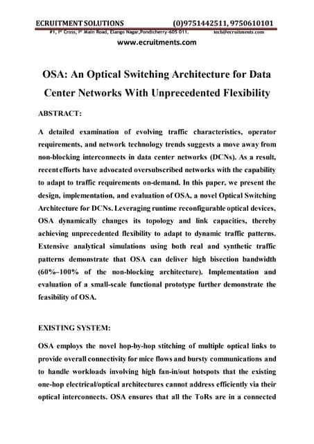architectures for optical networks slice pdf