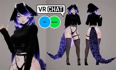 Vrchat Avatar Vrc Character Nsfw Fursona Model Vrc Vtuber Furry Avatar