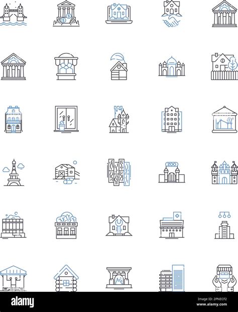 Industrial Design Line Icons Collection Ergonomics Aesthetics