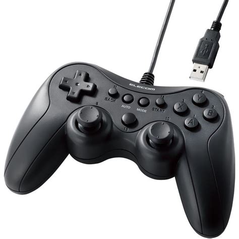 【楽天市場】【代引不可】ゲームパッド Pc コントローラー Usb接続 Xinput Ps系ボタン配置 13ボタン 連射 軽量 Windows