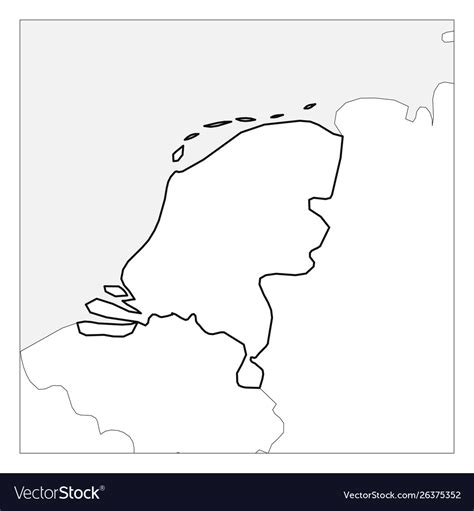 Netherlands Map Outline