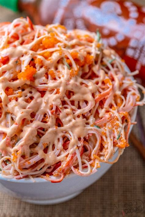 Kani Salad Spicy Mayo Crab Salad Alyonas Cooking