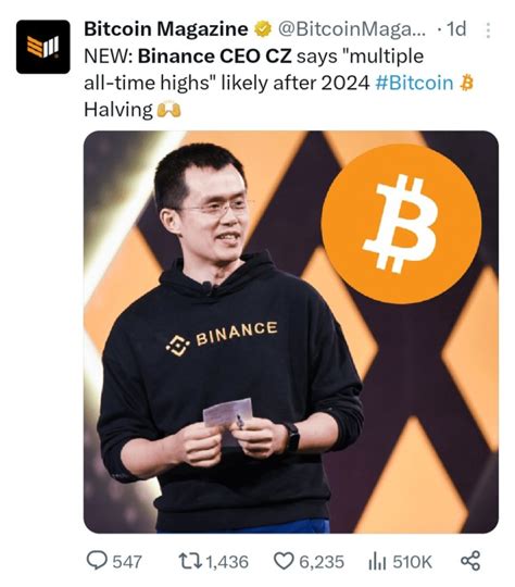 Binance Ceo Analyzes Bitcoin Halvings Historical Impact Insights And