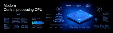 Premium Vector Presentation Superpowerful Processor Realistic 3d Model New Generation