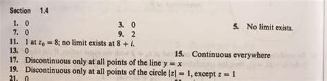 Solved Continuity In Exercises To Find All Points Of Chegg