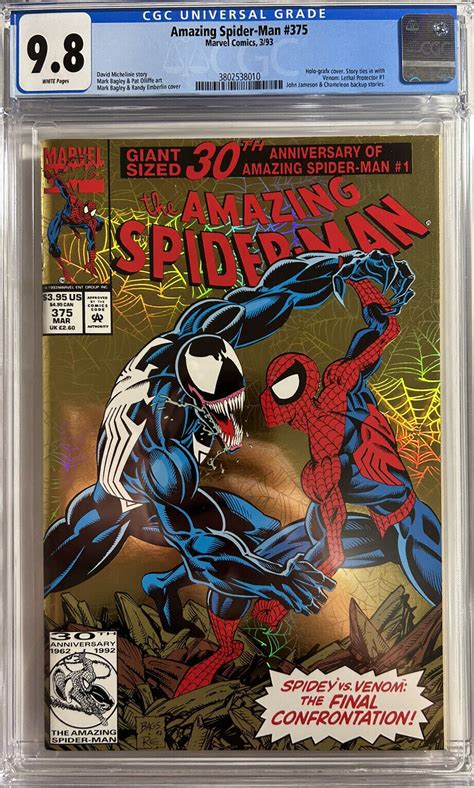 Amazing Spider Man 375 Cgc 98 1st Anne Weying She Venom Mcu Marvel
