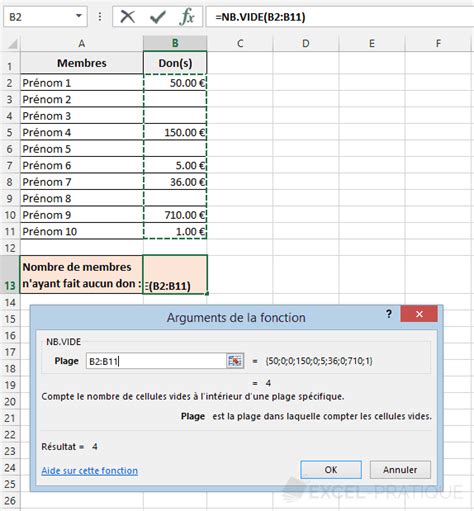 Découvrir 165 imagen excel formule si cellule vide fr thptnganamst