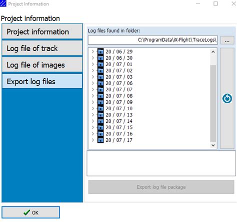 Log Files TOPOFLIGHT Documentation