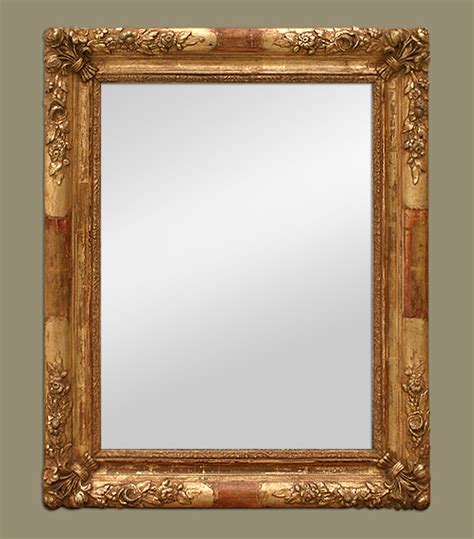 Miroir Ancien 19 ème Style Romantique