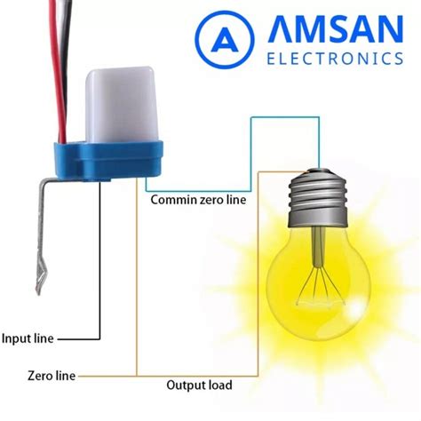 Saklar Sensor Cahaya Otomatis Lampu Jalan LDR DC V AC V AC V