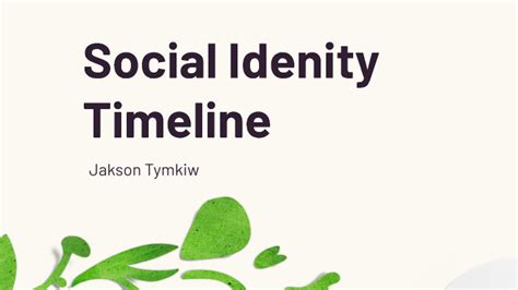 Social Identity Timeline By Jakson Tymkiw On Prezi