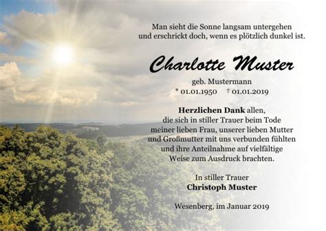 Danksagungen Trauer Und Danksagungskarten Trauerkarten Zur Beerdigung