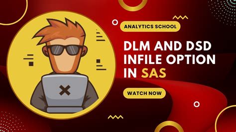 Dlm And Dsd Infile Option In Sas Youtube