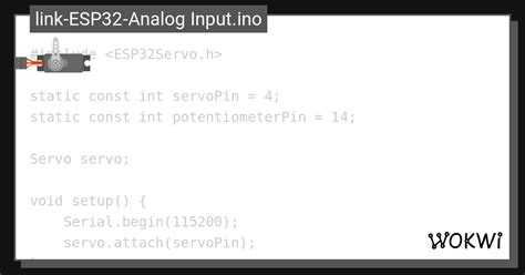 Link Esp32 Analog O Wokwi Esp32 Stm32 Arduino Simulator
