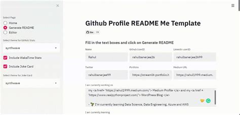 github profile readme generator github has a ‘secret repo feature