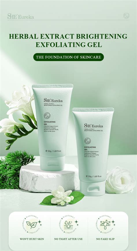 Sheeureka Fda Facial Body Scrub Herbal Extract Exfoliating Gel For Face