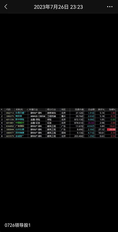 我和我的领导股 今天对上周和本周的领导股1做个复盘再次下感受领导股1在方向引领方面的强大威力0721 领导股 蕾奥规划 国芳集团