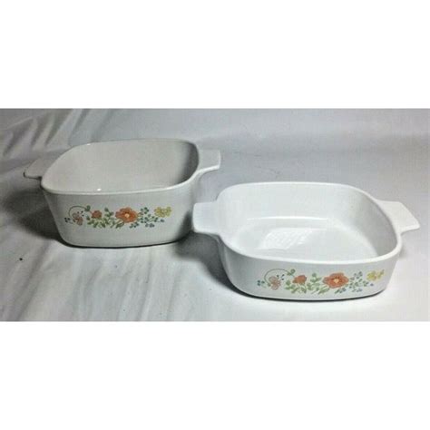 corningware kitchen corning ware wildflower casserole dishes lot of