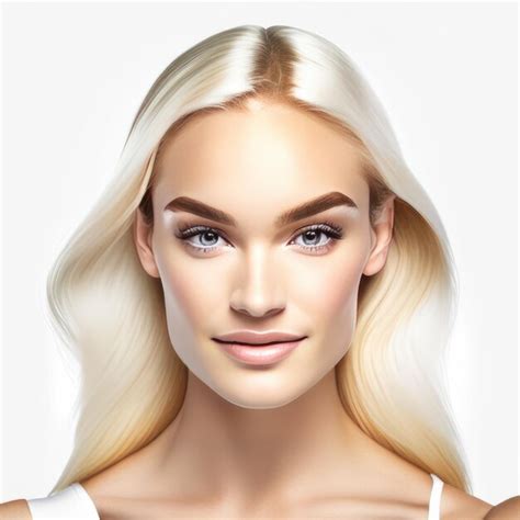 Premium Ai Image Photo Of Young Blond Woman With Hair And Skin