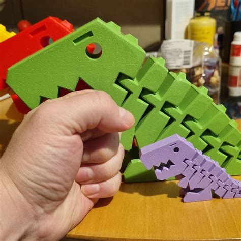 3d Printing Flexi Rex With Stronger Links・cults