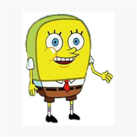 Normal Spongebob Photographic Print By Moreira Redbubble