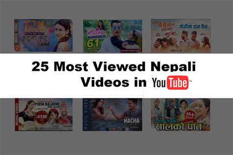 Most Viewed Nepali Videos In Youtube Marketplace Nepal