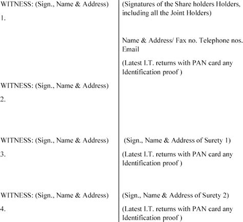 Procedure To Be Followed For Duplicate Share Certificate S