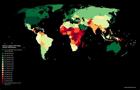 Gni Per Capita In Ppp Dollars Source World Bank Mapporn