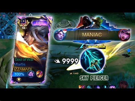 MARTIS BUILD FULL DAMAGE AUTO MANIAC MOBILE LEGENDS YouTube
