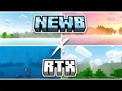 Shader Newb X RTX Para Minecraft Pe Shader Mcpe Gama Baja YouTube