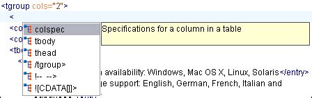 Intelligent Xml Editing