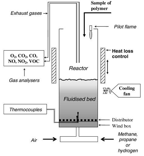 A Schematic Representation Of The Laboratory Size Bubbling Fluidised