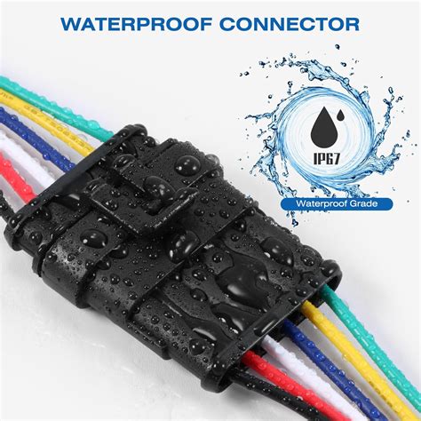 RDBS Kit de 5 conectores de cable eléctrico de 6 pines enchufe macho y