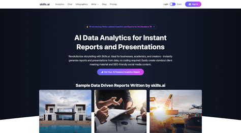 Skills Ai Ai Powered Analytics For Instant Reports And Presentations Seektool Ai Directory