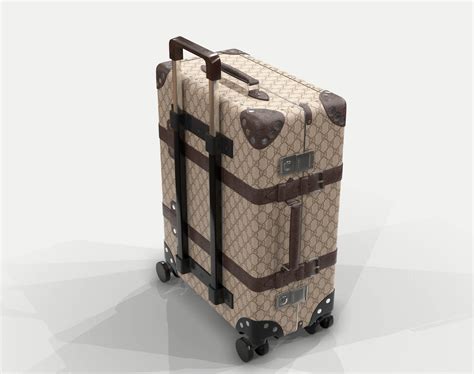 Gucci Globe Trotter Gg Canvas Luggage Suitcase 3d Model By 3dmonk