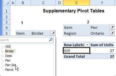 Filter All Pivot Tables For Specific Fields Only Excel Pivot Tables
