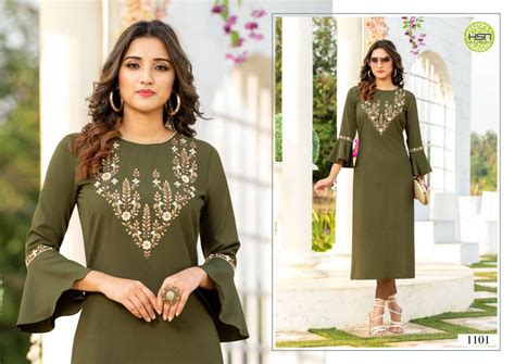 Hsn Vol 3 By Hsn Presents Straight Kurti Collection At Authorized