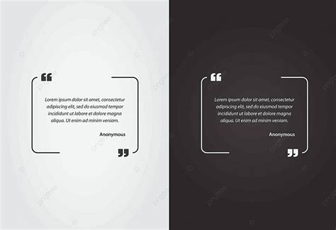 Empty Quote Template Bubble Template Vector Set Paragraph Element Comment Vector Paragraph